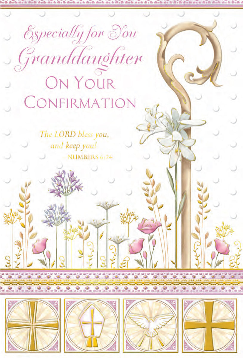 86161 GRANDDAUGHTER CONFIRMATION CARD– Patrick Baker Church Goods