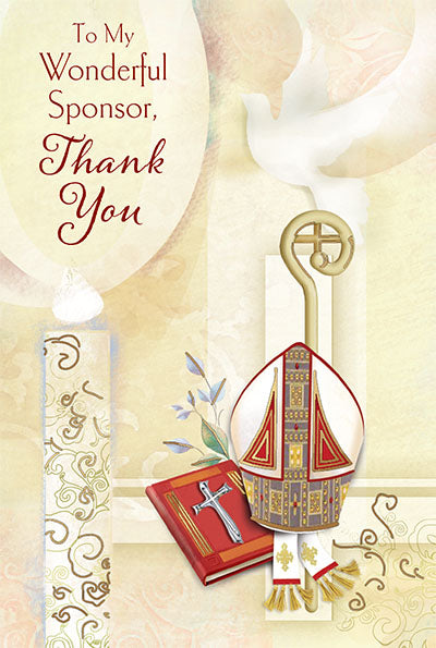 87677 TO MY SPONSER, THANK YOU CARD– Patrick Baker and Sons