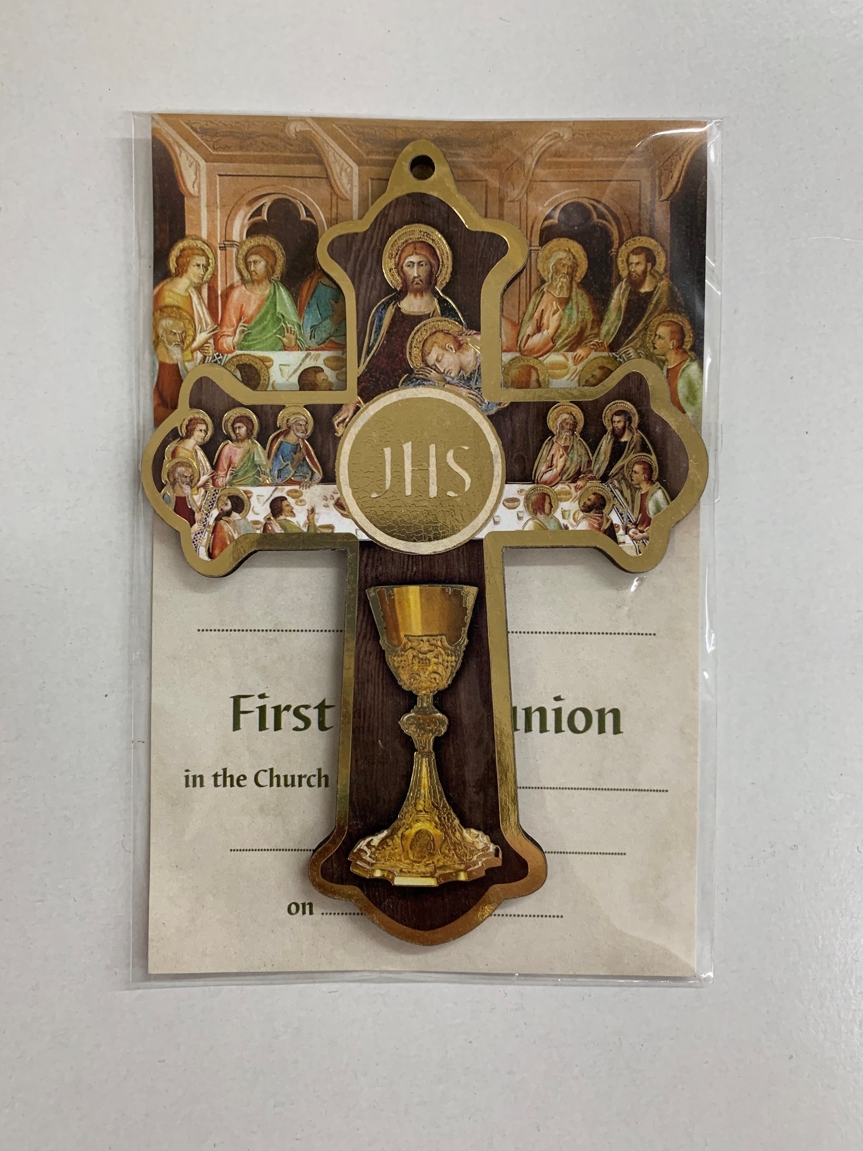 Holy Communion Certificate With Cross– Patrick Baker Church Goods