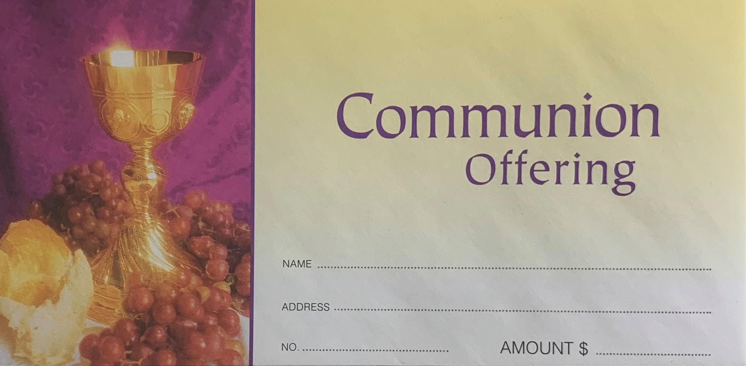 8558 COMMUNION OFFERING ENVELOPE PACK PER 100– Patrick Baker Church Goods