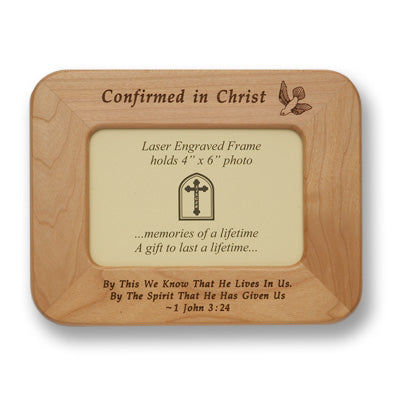 8 x 6-1/2 Inch Maple Wood Confirmed in Christ Photo Frame– Patrick ...